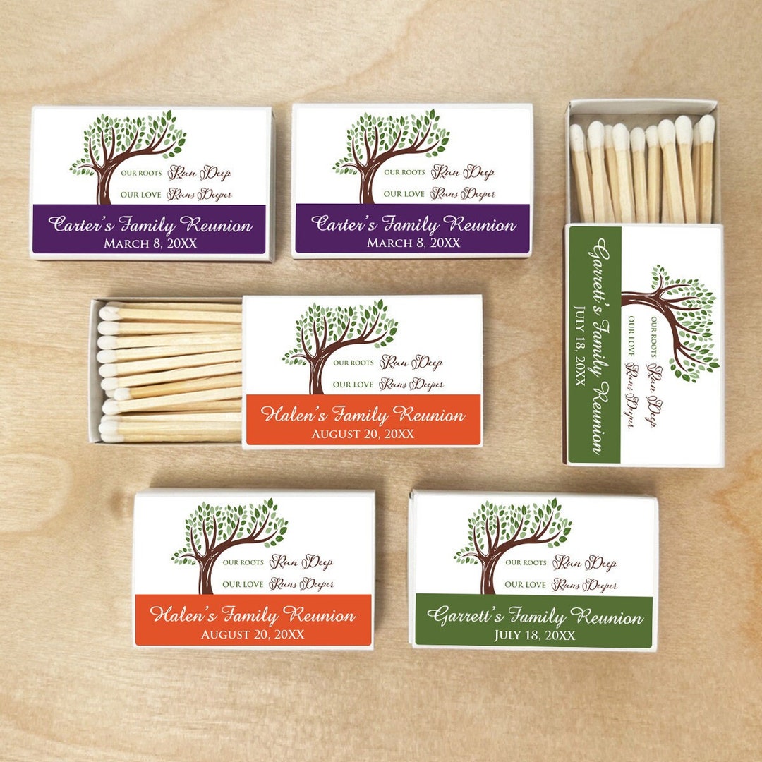 Family Reunion Favors, Set of 50 Our Roots Run Deep Our Love Runs ...