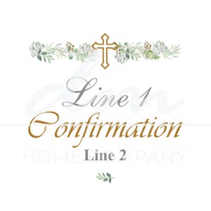 Set of 12 Confirmation Flowers Personalized White Mint Tin Favor Box ...