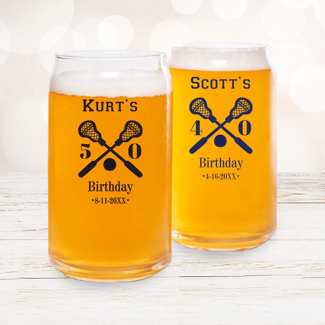 Lacrosse-themed Birthday Favors, Set of 18 Lacrosse Personalized Can ...