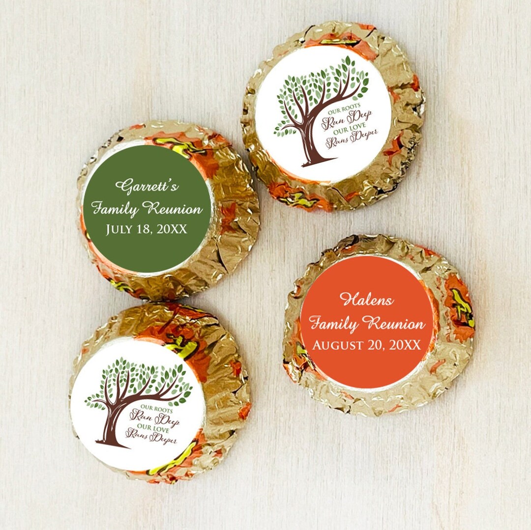Family Reunion Favors, Set of 100 Our Roots Run Deep Our Love Runs ...