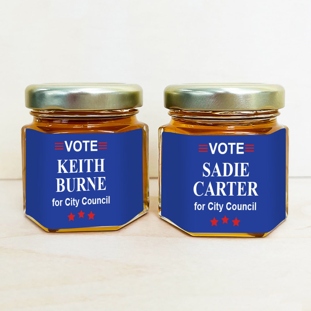 Personalized Political Honey Jar Favors: Campaign Election Set of 12 - Etsy