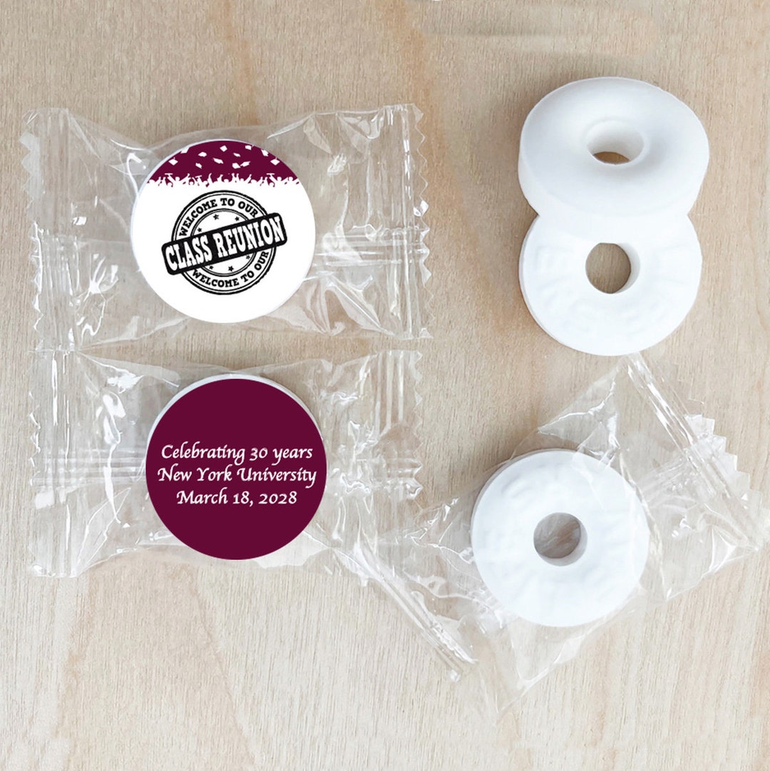 Set of 25 Class Reunion Party Favors, Class Reunion Party Favors ...