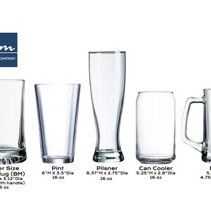 Your Logo or Design Beer Glass Gifts, Corporate Personalized Pint Beer ...