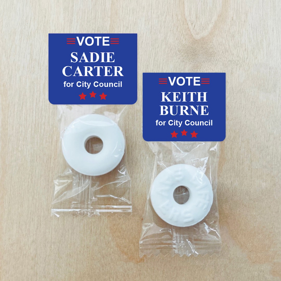 Campaign Election Favors, Set of 25 Stars Political Personalized Life ...