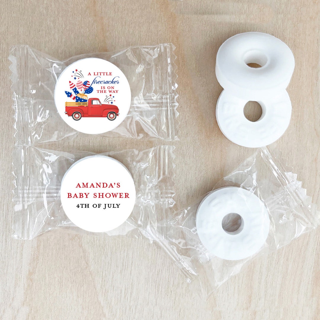 Patriotic 4th of July Baby Shower Favors, Set of 40 Firecracker is on ...