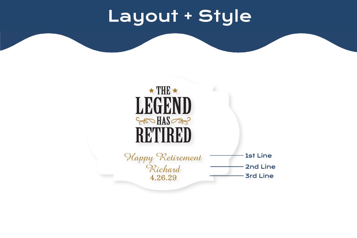 Set of 12 the Legend Has Retired Personalized Tic Tac Candy - Etsy