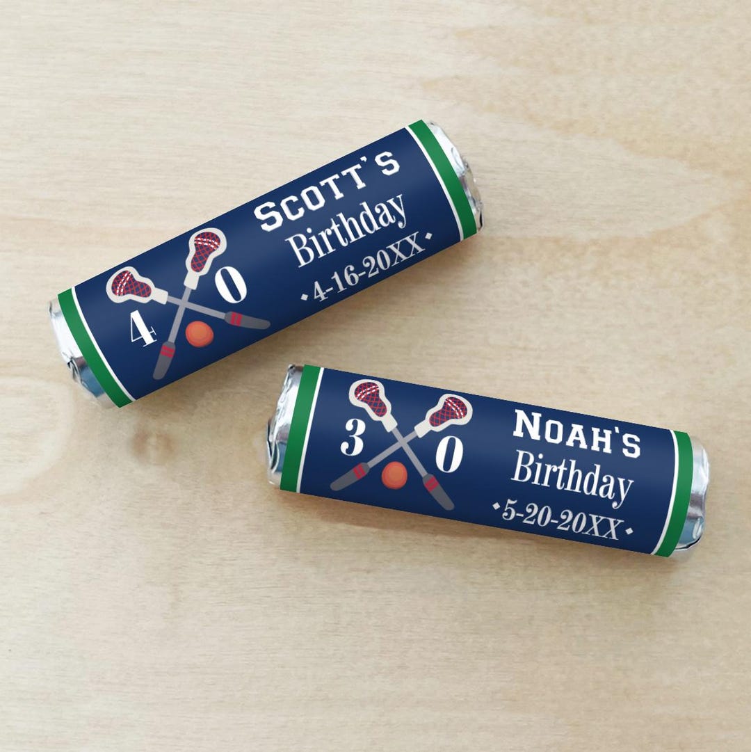 Set of 12 Lacrosse Personalized Breath Savers Peppermint Rolls ...