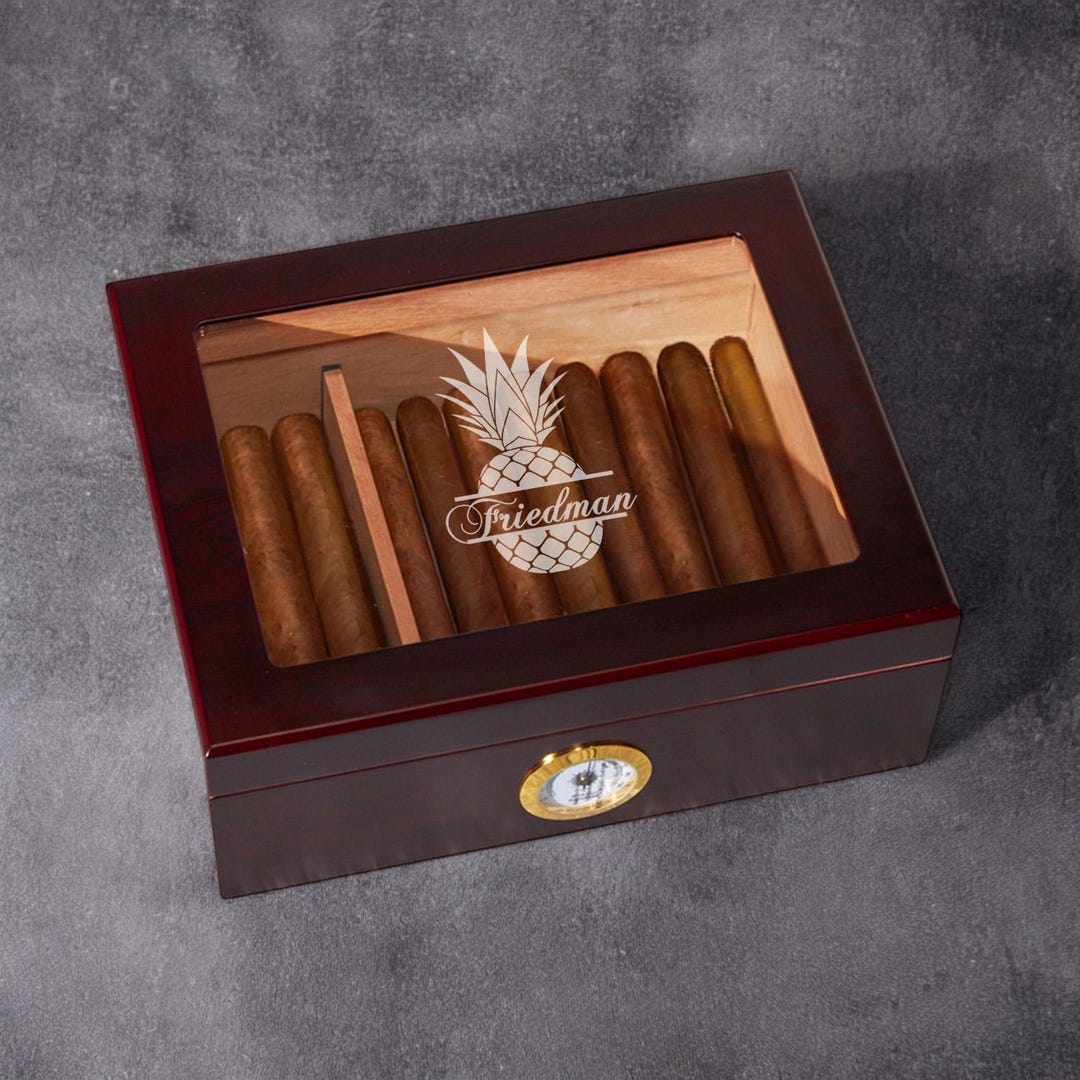 Tropical Coastal Signature Collection Personalized Cigar Humidor 50 ...