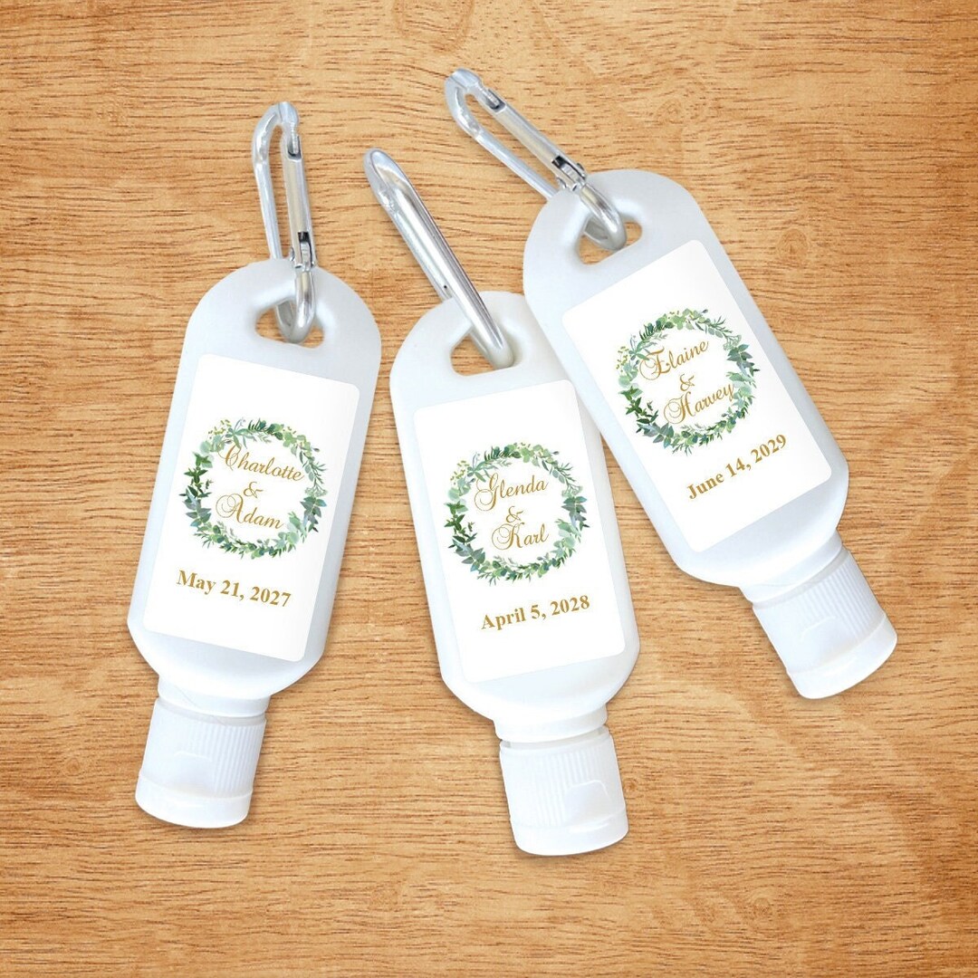 Love Wreath Wedding Personalized Sunscreen With Carabiner SPF 30 ...
