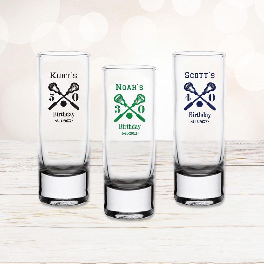 Lacrosse Birthday Favors, Set of 24 Personalized Lacrosse Sports Tall ...