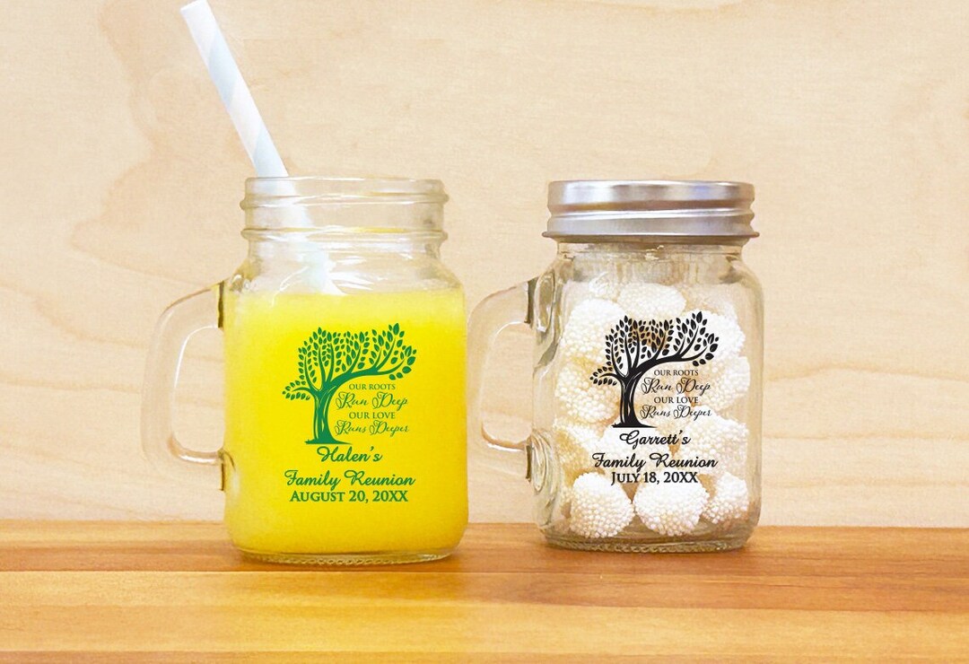 Family Reunion Favors, Set of 24 Personalized Our Roots Run Deep Our ...
