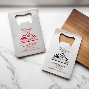 Realtor Gift Giveaways, Set of 24 Personalized Welcome to Our Open ...