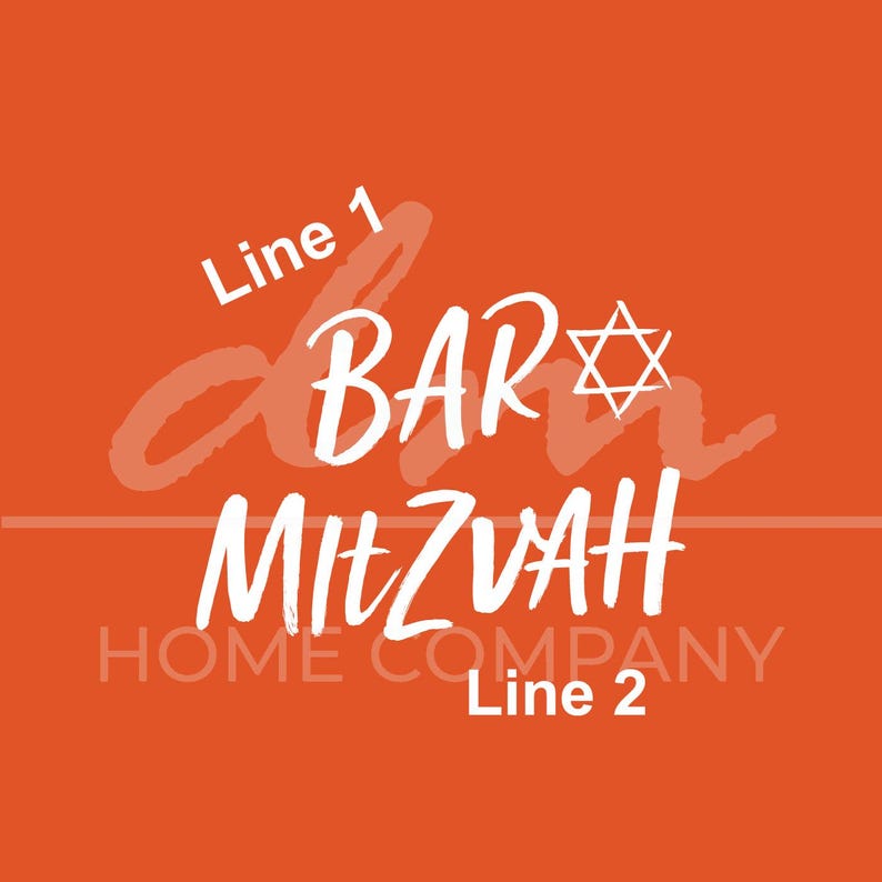 Personalized Bar Mitzvah Tea Bag Favors: Drawing Design, Set of 24 - Etsy