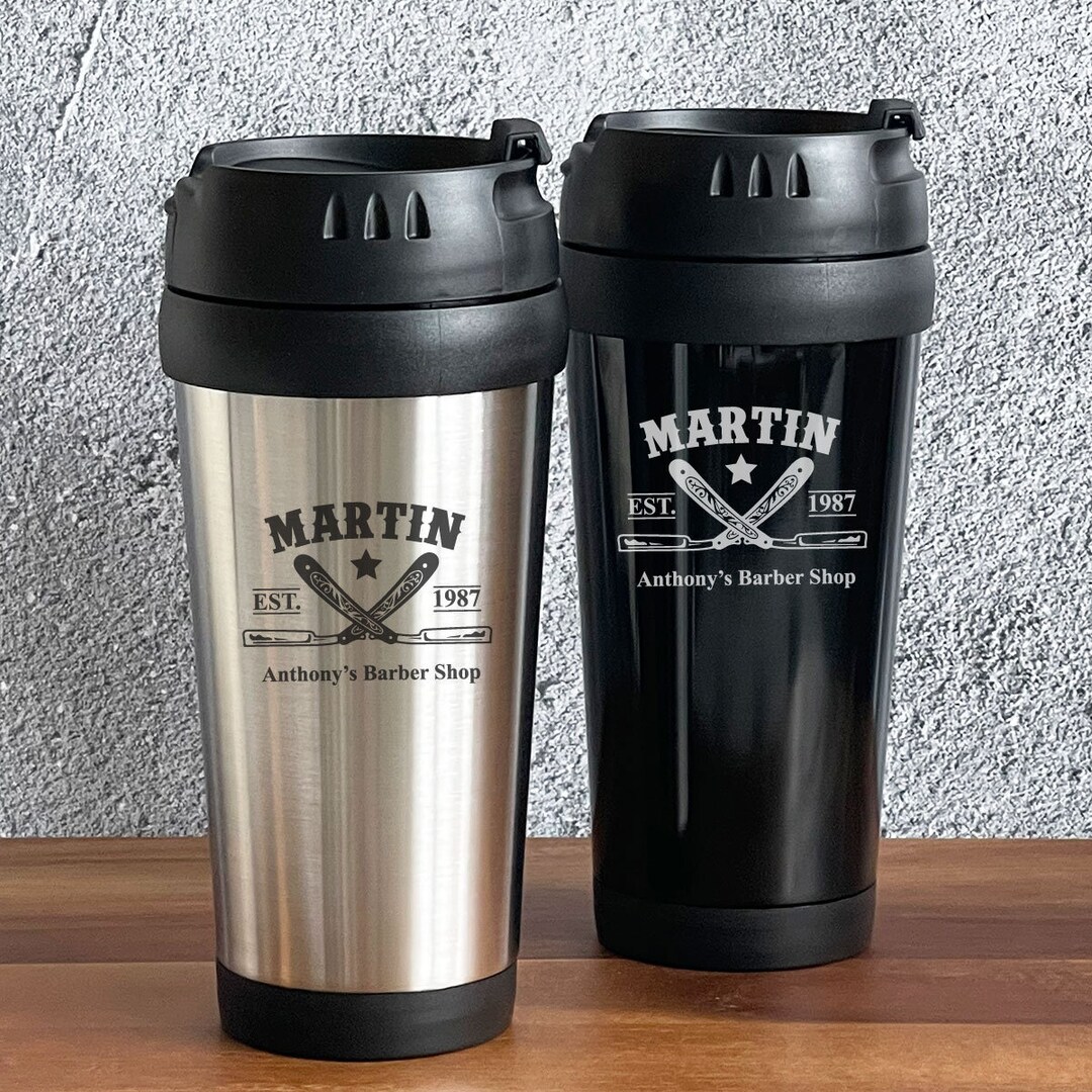 Personalized Barber Stainless Steel Travel Mug: Engraved Barber Gift - Etsy