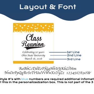 Set of 12 Class Reunion Party Favors, Class Reunion Party Favors ...