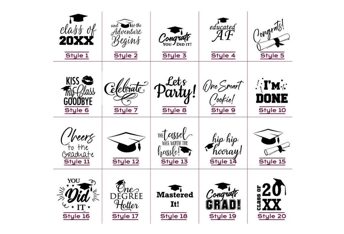 Set of 12 Graduation Favors Graduation Party Favors College - Etsy