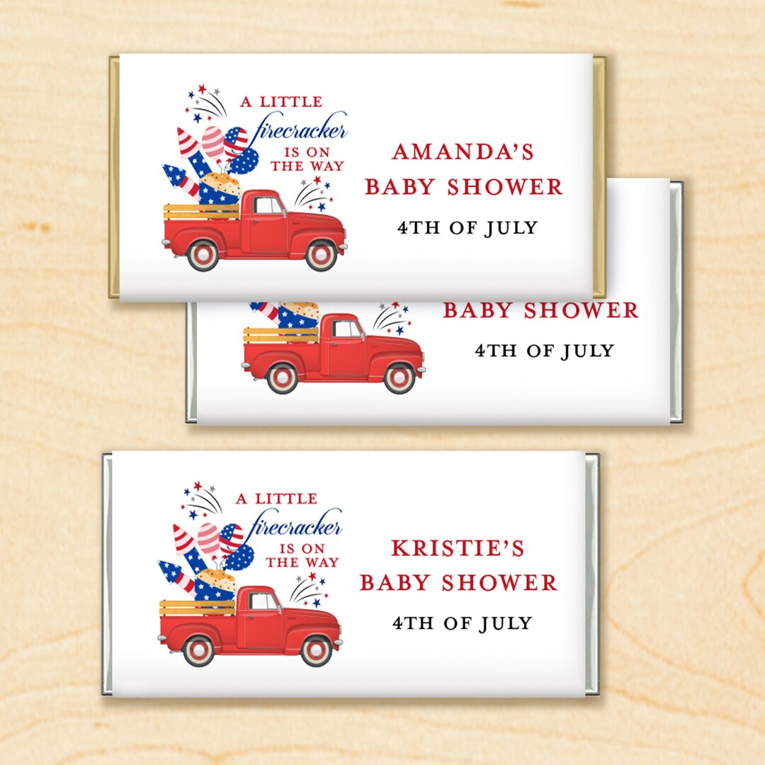 4th of July Baby Shower Favors, Set of 12 Firecracker is on the Way ...
