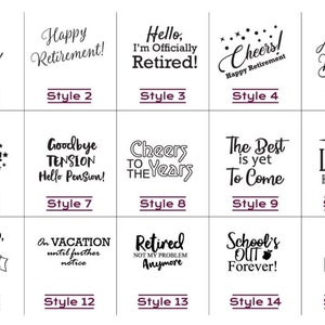 Set of 12 Retirement Favors, Retirement Personalized Vintage Milk ...