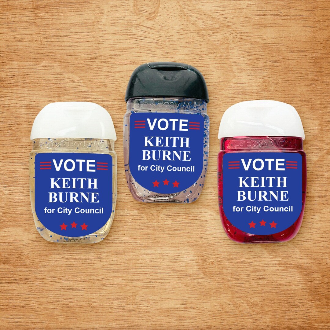 Campaign Election Favors, Set of 18 Stars Political Personalized ...