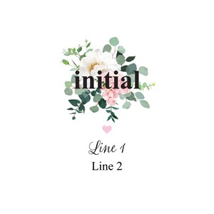 Set of 12 Wedding Favors Mini Initial Flower Personalized Vintage Milk ...