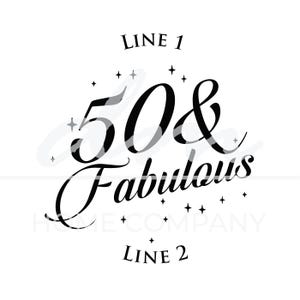 Set of 24 Birthday 50 and Fabulous Personalized Tall Shot Glass Favors ...