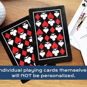 Set of 12 Fiftieth 50th Birthday Personalized Playing Cards Party ...