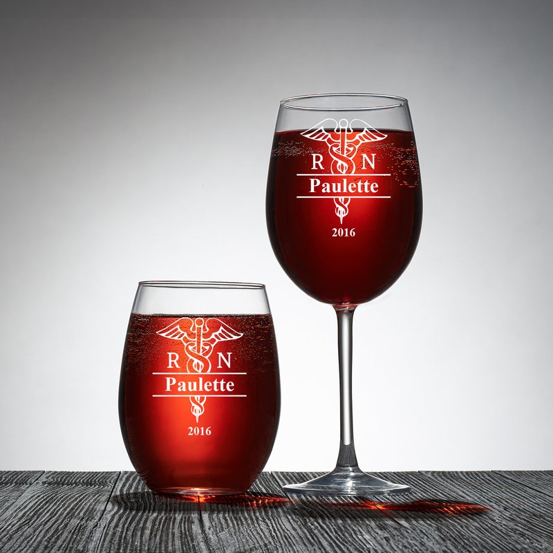 Nurse Wine Glasses - Etsy