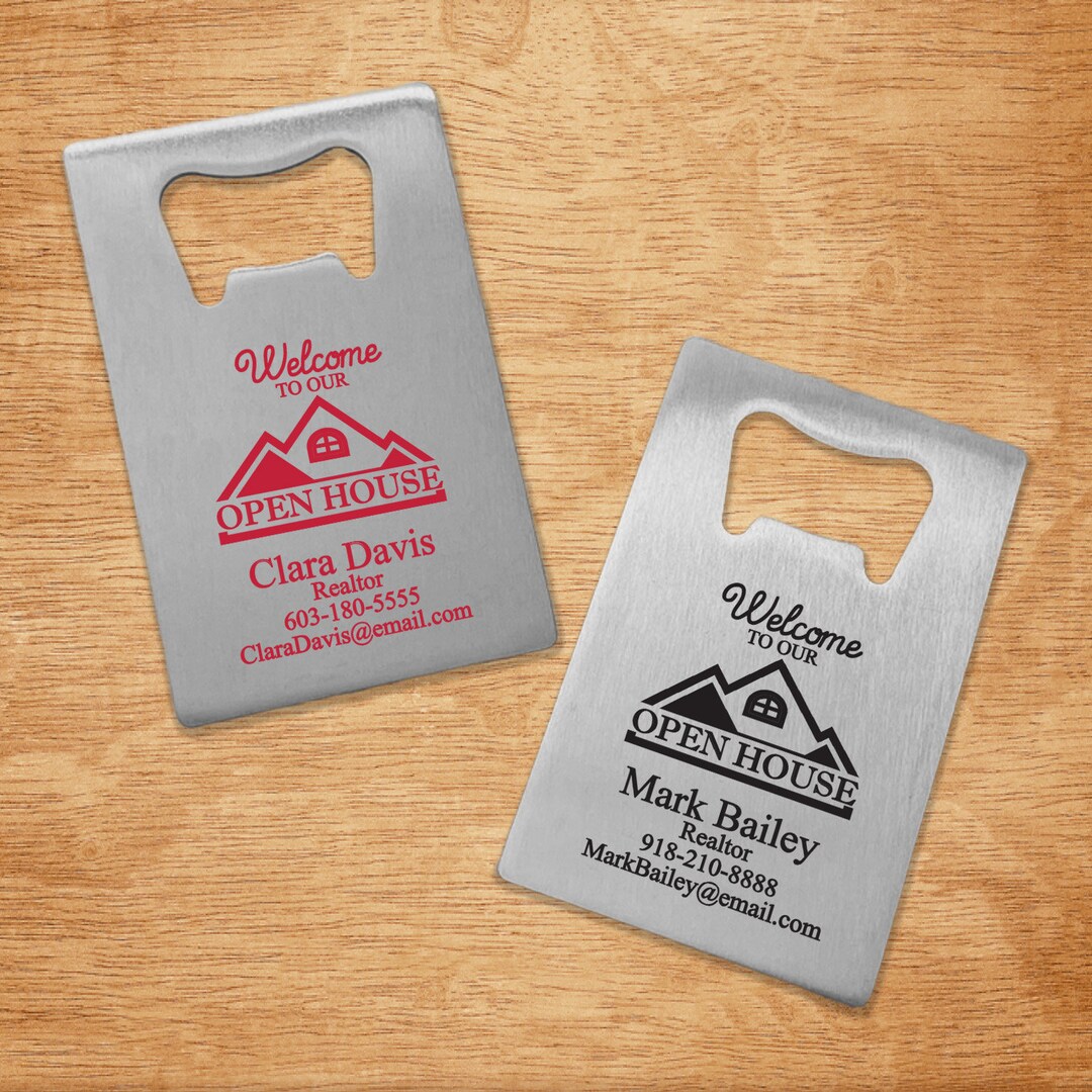 Realtor Gift Giveaways, Set of 24 Personalized Welcome to Our Open ...