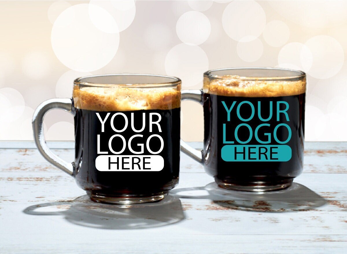 24 Oz Glass Coffee Mug Etsy