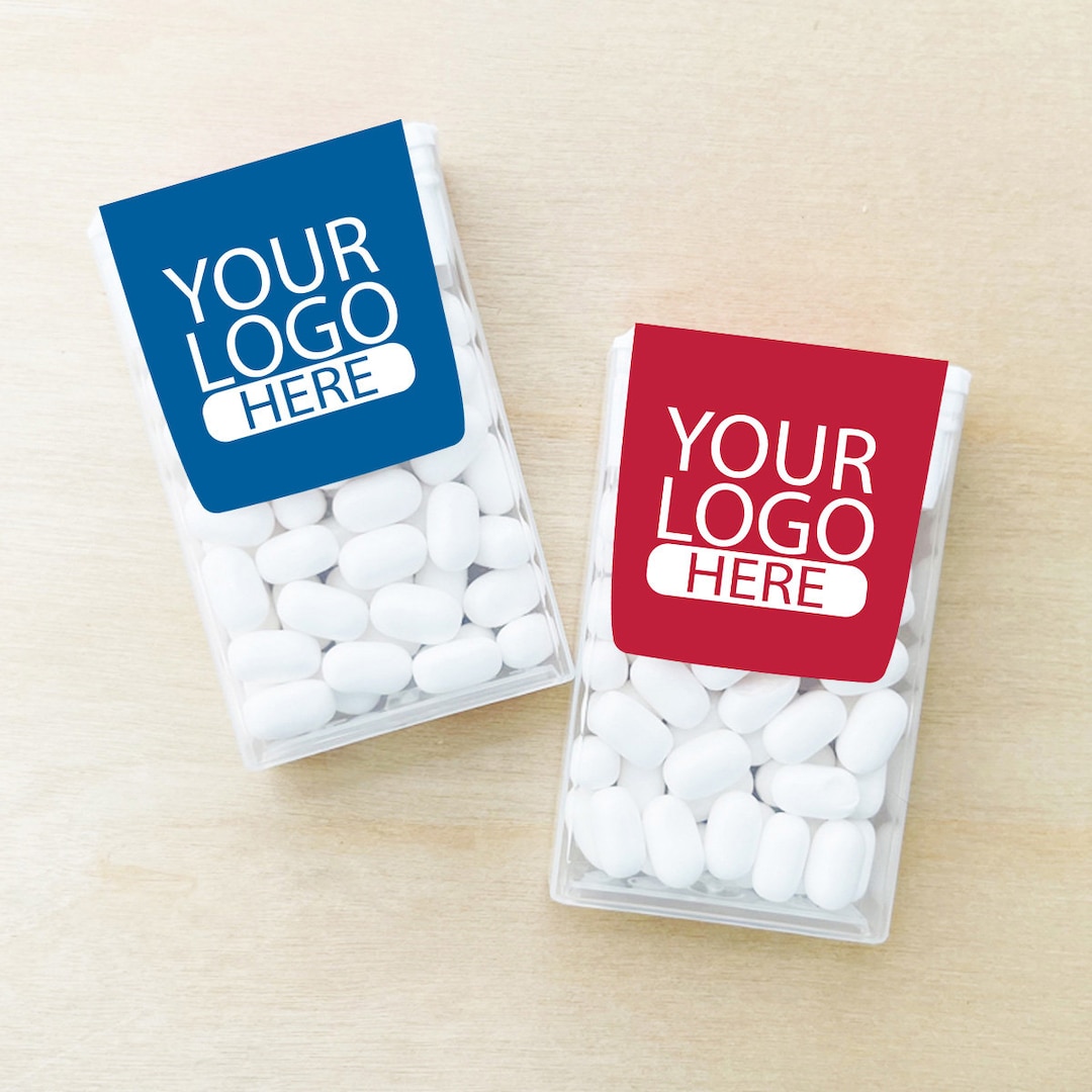Set of 12 Your Business Logo Design Supplied Personalized Tic Tac Candy ...