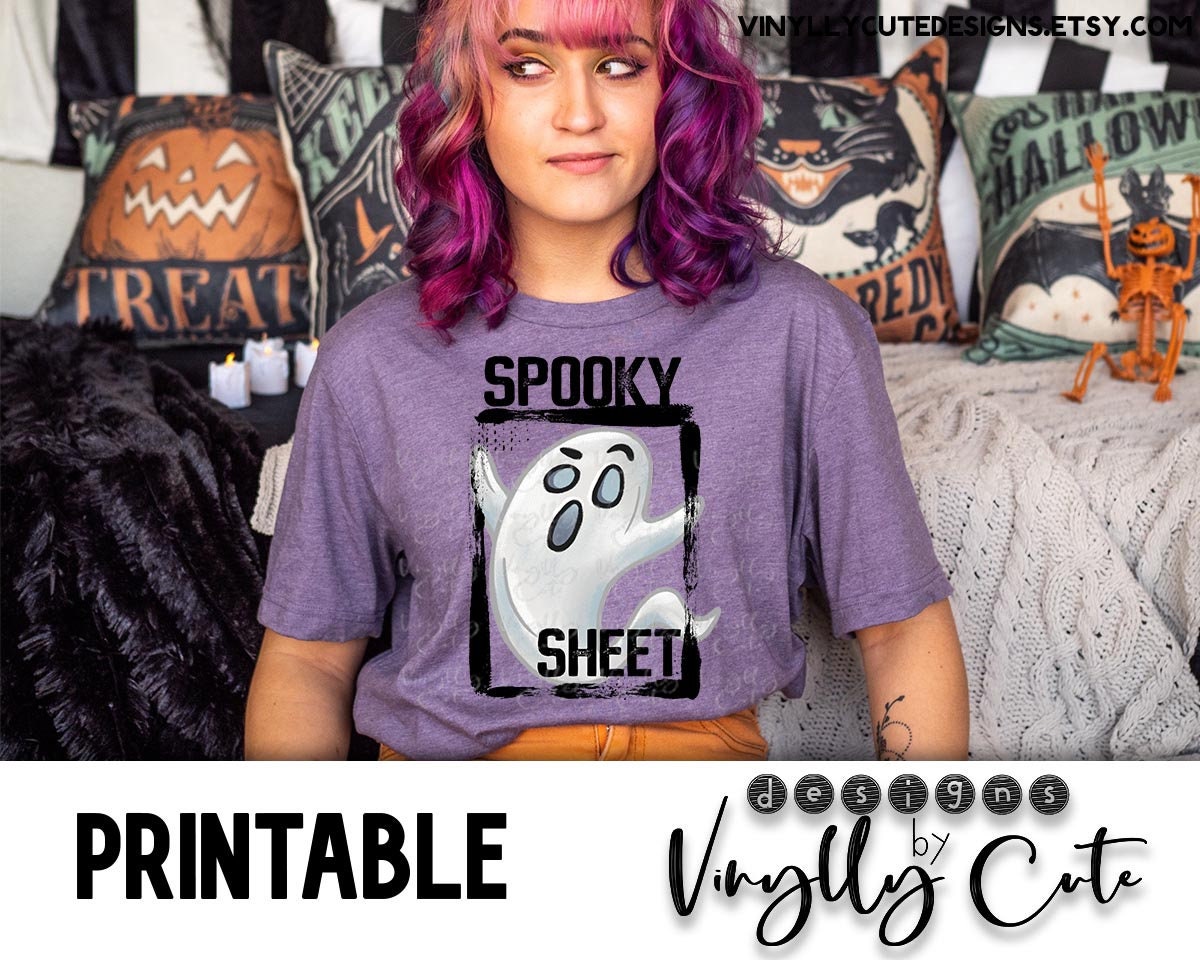 Spooky Sheet Ghost Halloween Sublimation PNG Printable - Etsy