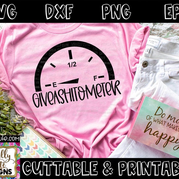 Giveashitometer Svg - Etsy