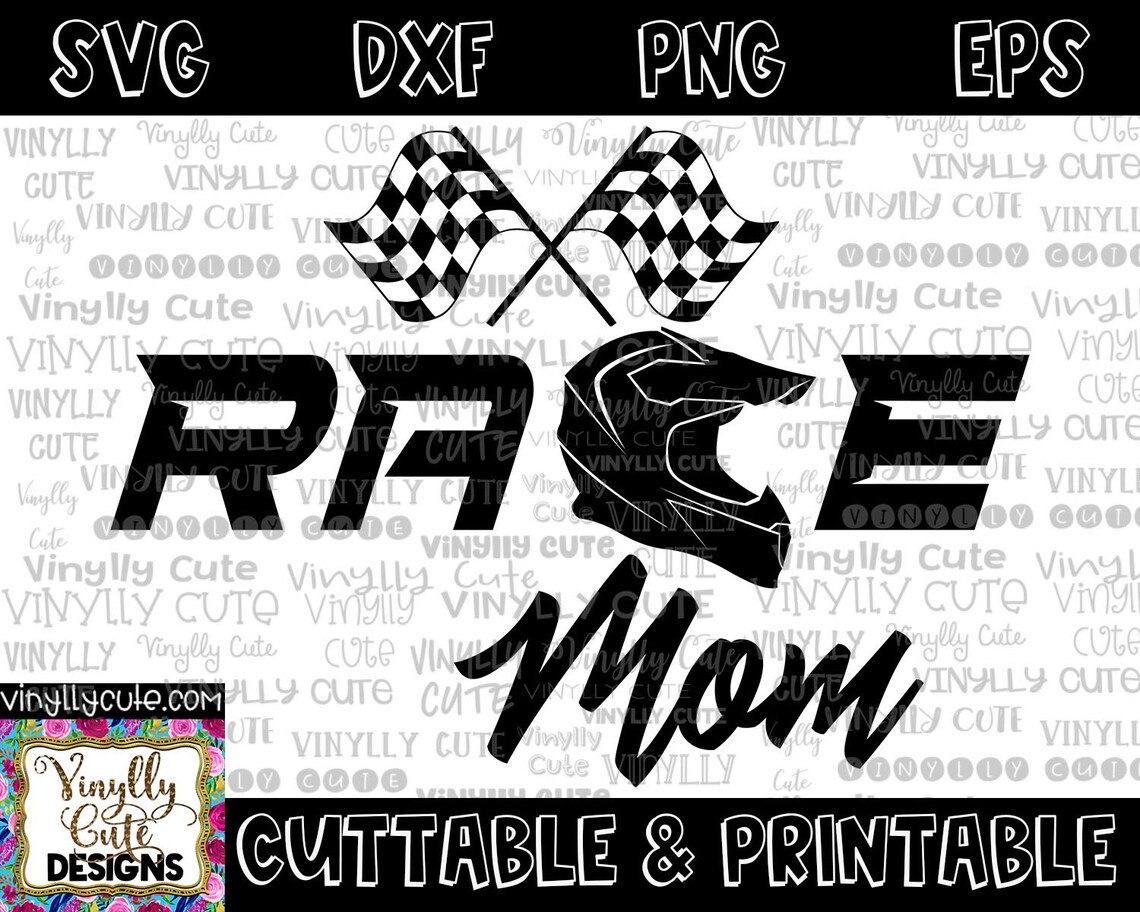 Race Mom SVG Cuttable Digital File | Etsy