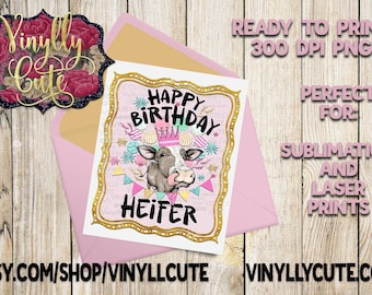 Cow Happy Birthday Png - Etsy