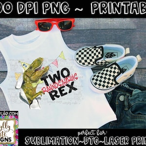 Two Rannosaurus Rex Boy PNG Printable Digital File RTP | Etsy