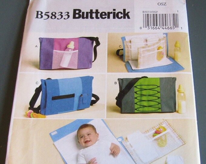 Uncut Diaper Bag & Changing Pad Pattern - Etsy