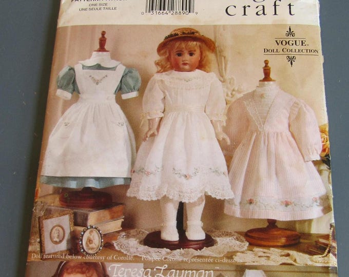 Uncut Vintage Old-fashioned Dresses Doll Clothes Pattern 18 Inch - Etsy
