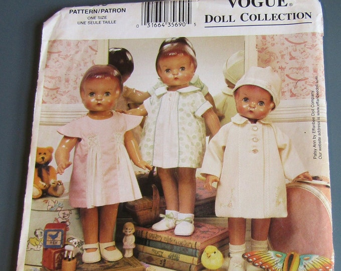 Uncut Vintage 18" Doll Clothes Pattern: 1930's Wardrobe - Etsy