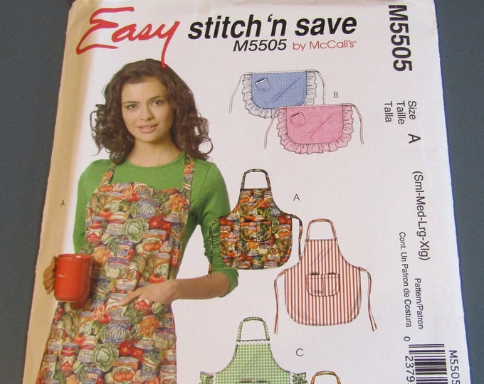 Uncut Misses' Aprons Pattern - Etsy