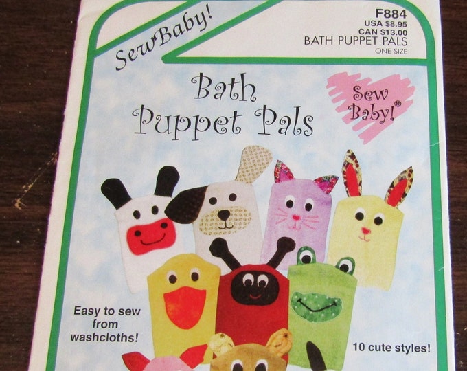 Uncut Bath Puppet Pals Pattern - Etsy