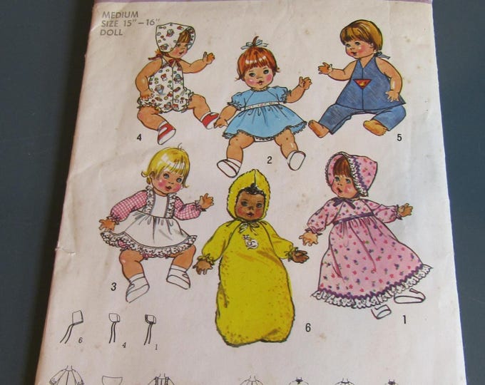 Uncut Vintage Fashion Doll Clothes Pattern 11.5" - Etsy