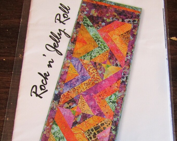 Quilted Jelly Roll Table Runner Pattern: Rock N' Roll - Etsy
