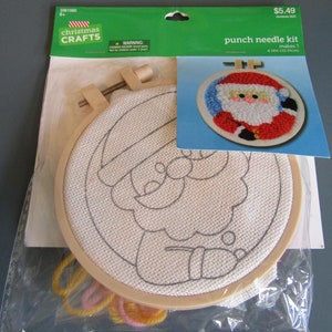 Unopened Punch Needle Kit: Santa - Etsy