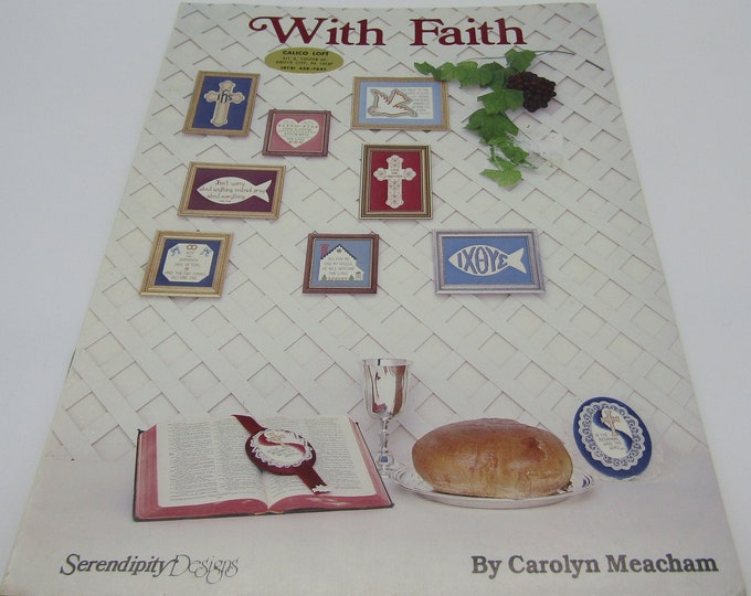 Vintage Cross Stitch Booklet: With Faith - Etsy