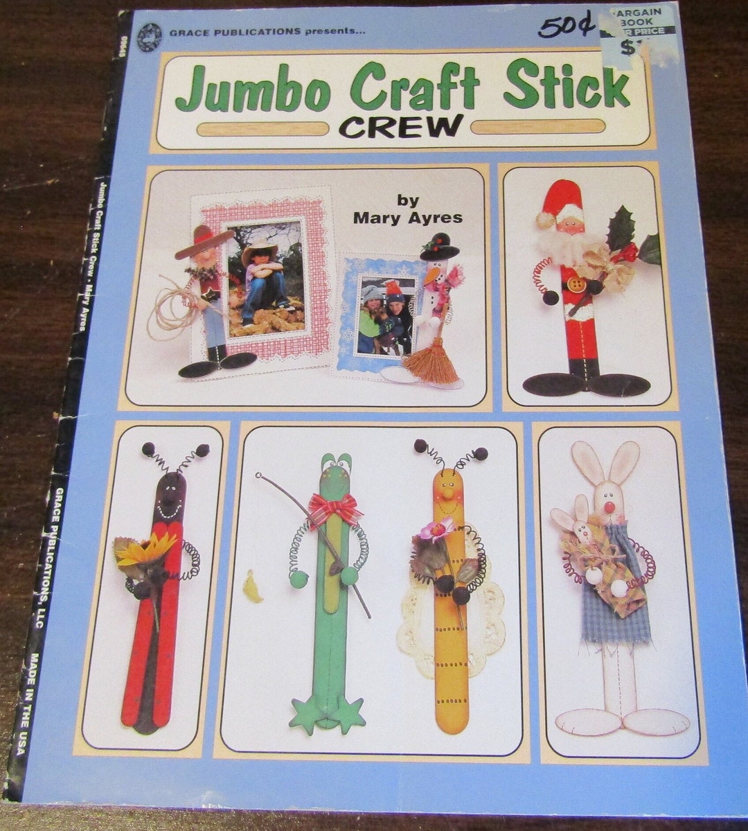 Vintage Jumbo Craft Stick Booklet - Etsy