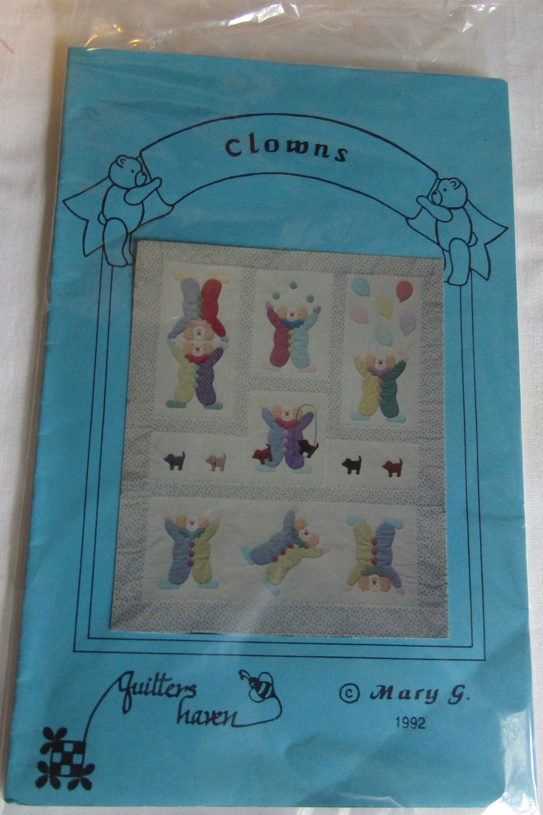Vintage Quilt Pattern: Clowns - Etsy