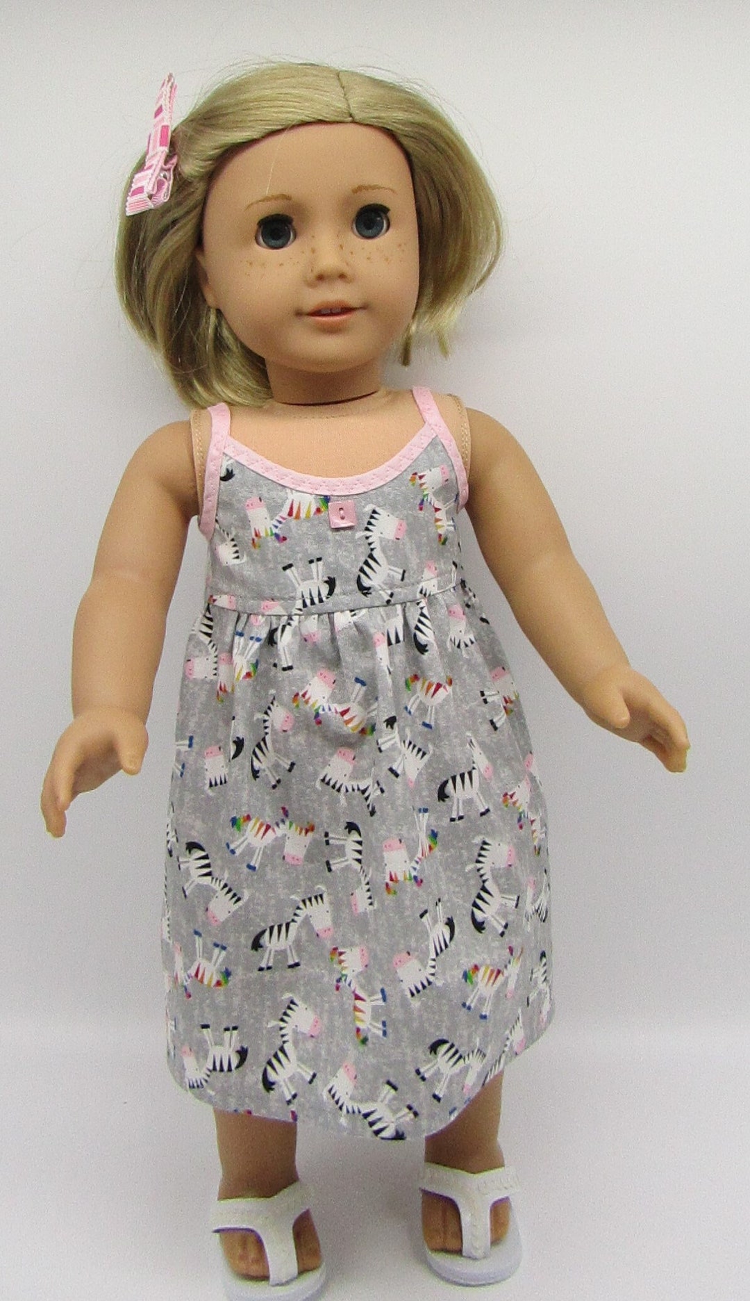 18 Inch Doll Handmade Sundress: Rainbow Zebra - Etsy