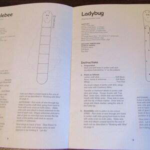Vintage Jumbo Craft Stick Booklet - Etsy