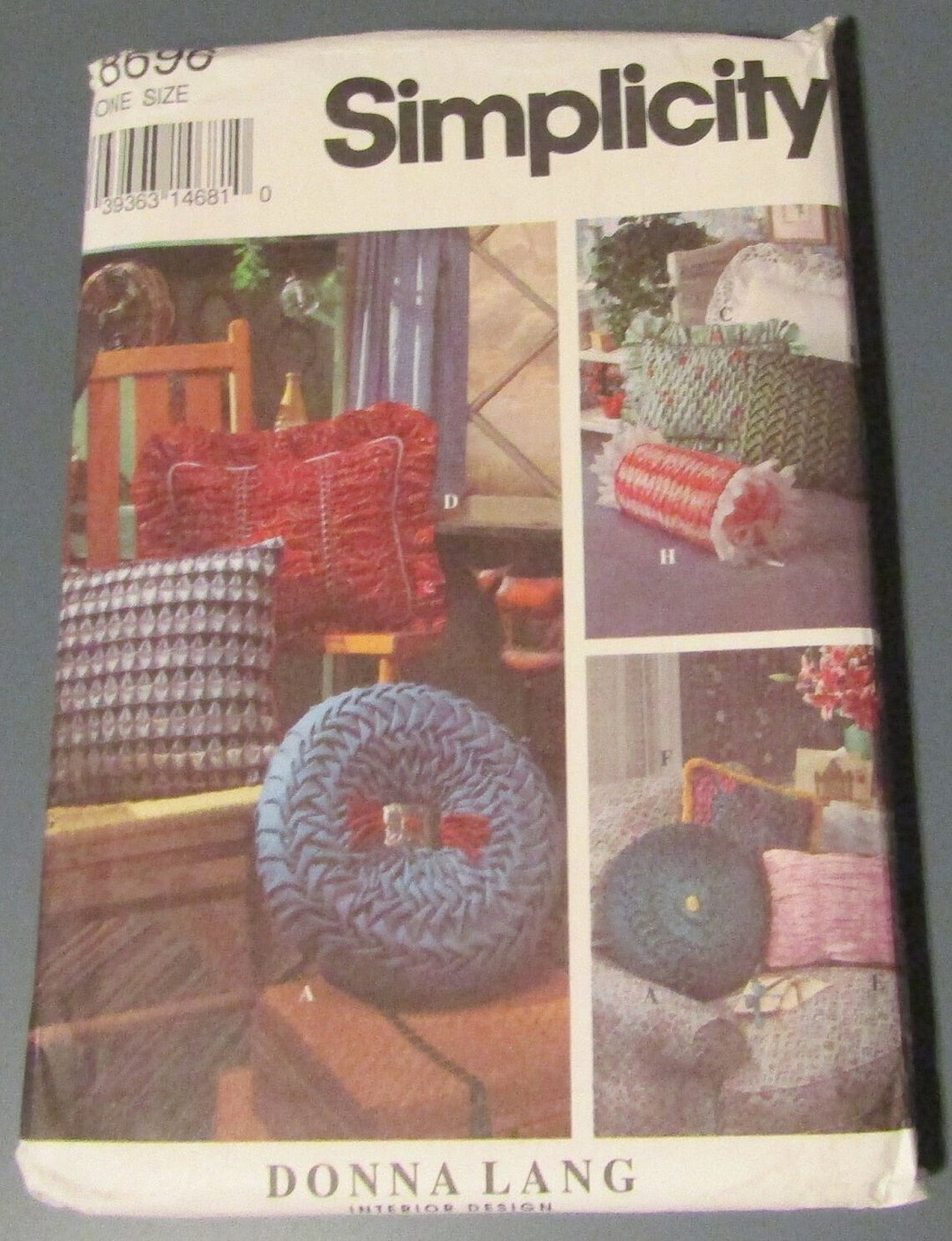 Uncut Vintage Smocked Pillows Pattern - Etsy