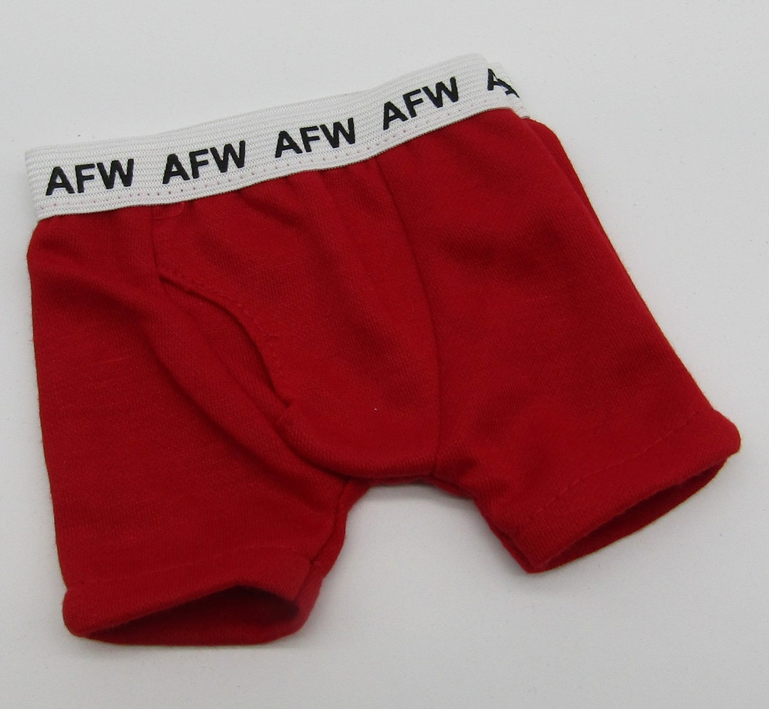 18" Doll Boxers: Red - Etsy